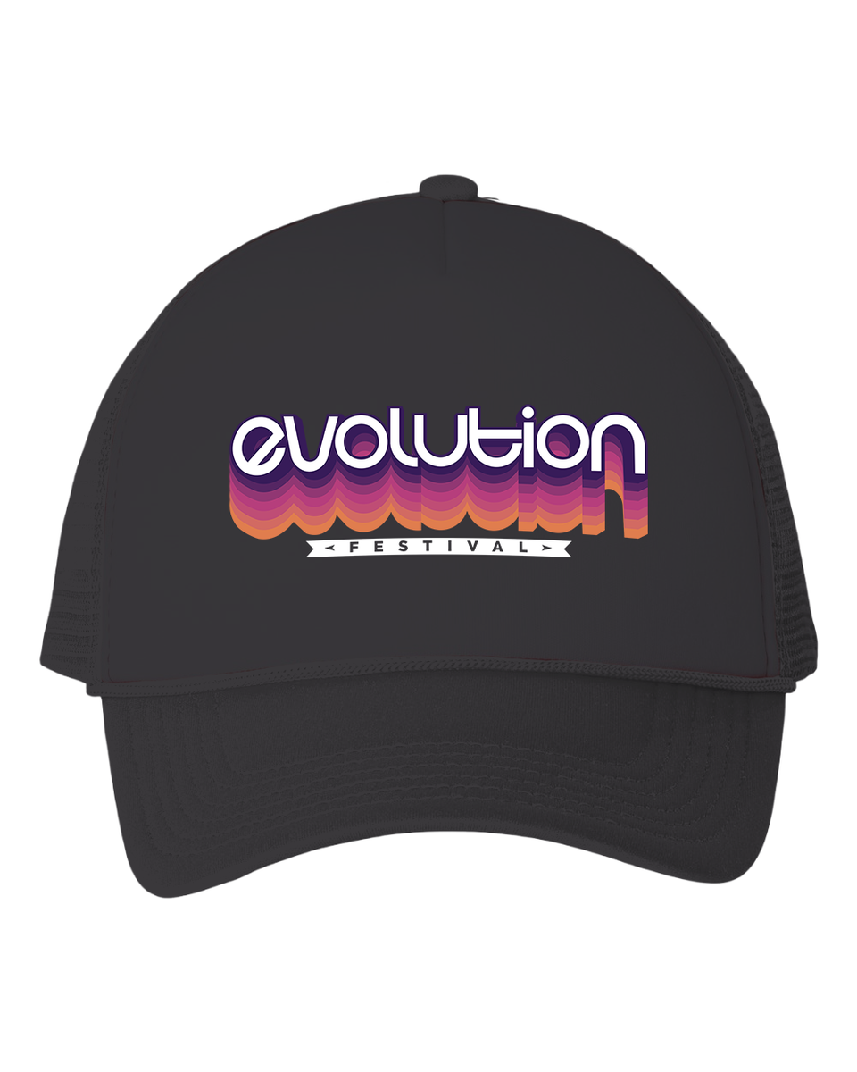 Evolution Festival Multicolor Logo - Foam Trucker Hat – By Jack