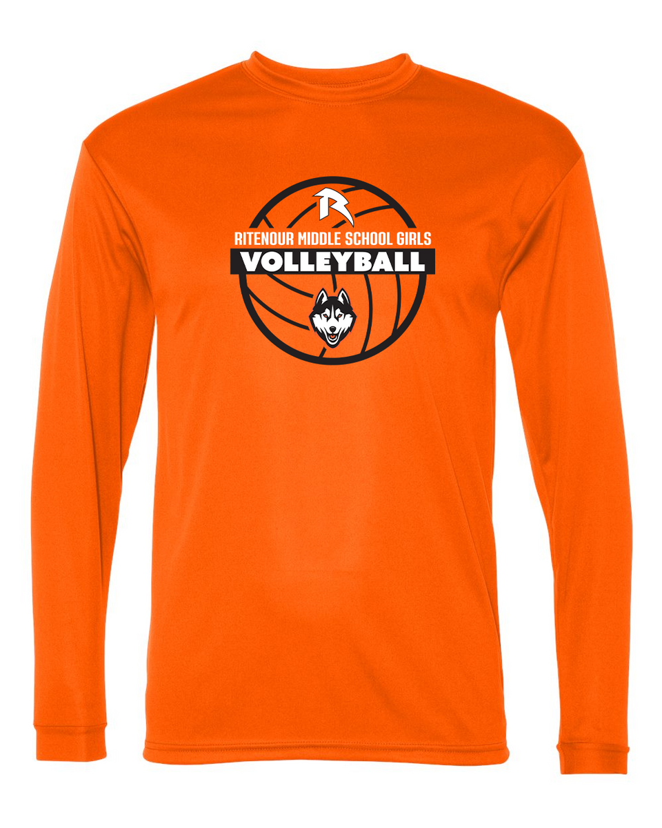 RMS Volleyball - Performance Tee Long Sleeve - by Mattingly's Embroide ...